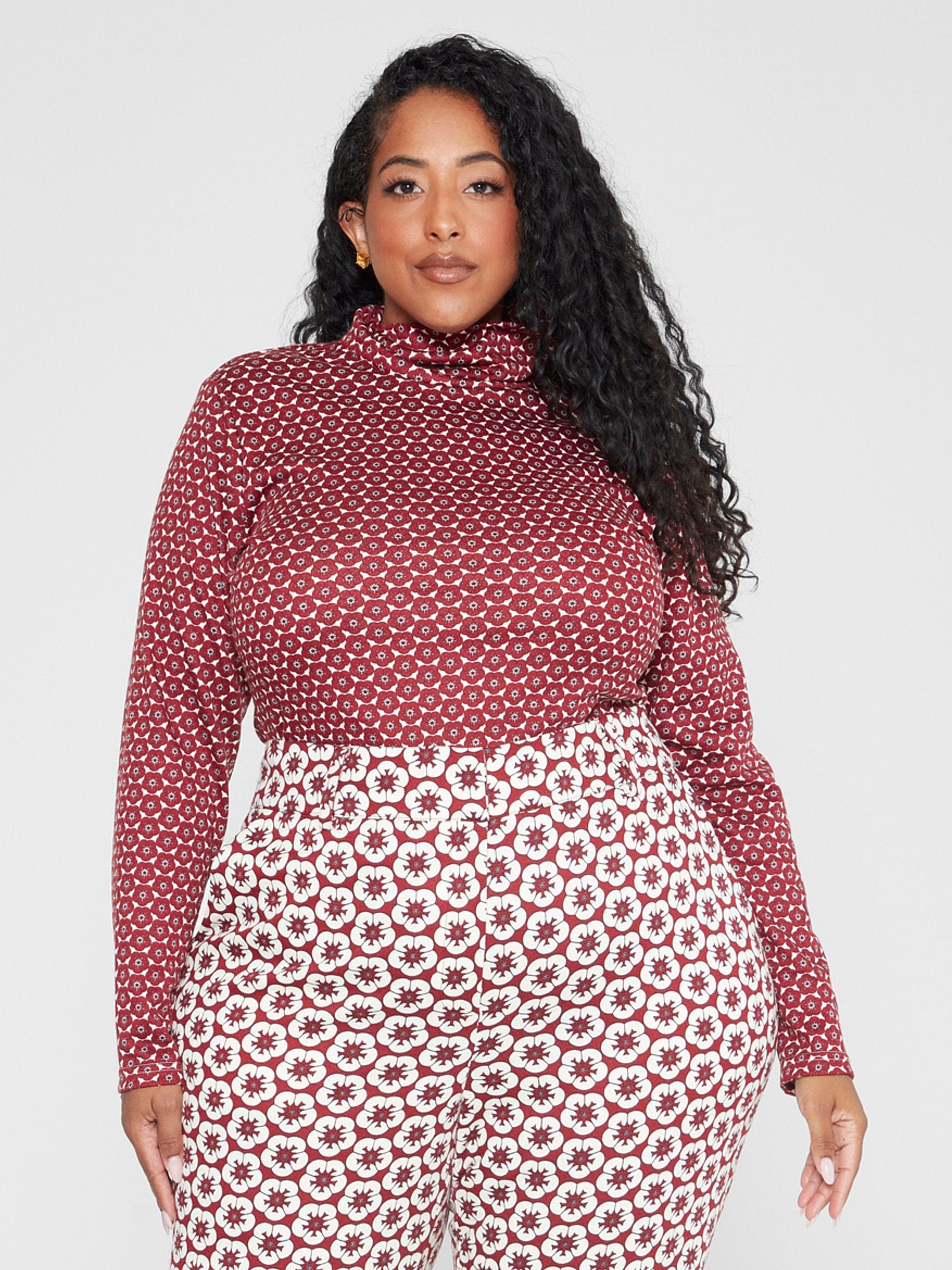 Giselle Floral Print Turtleneck - Gabi Fresh x FTF – Fashion to Figure
